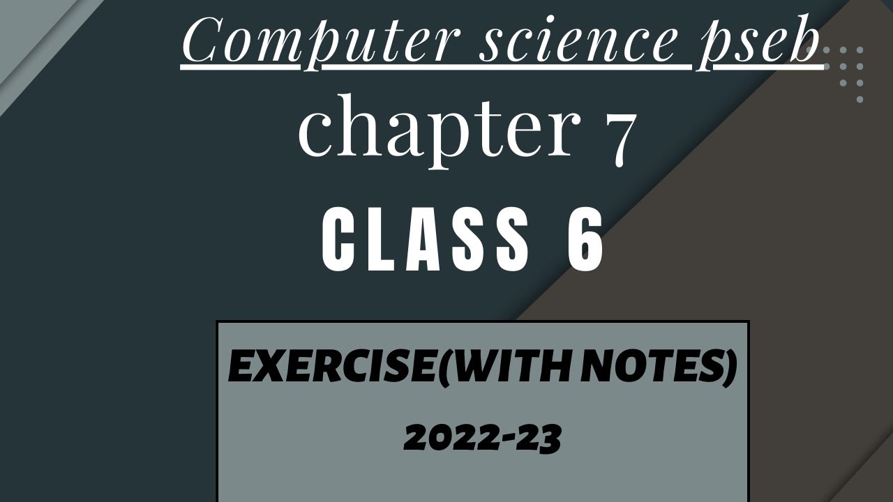 #bestofminds #computerscience #chapter7#2022-23 pseb #class6#exercise -input devices (with notes )