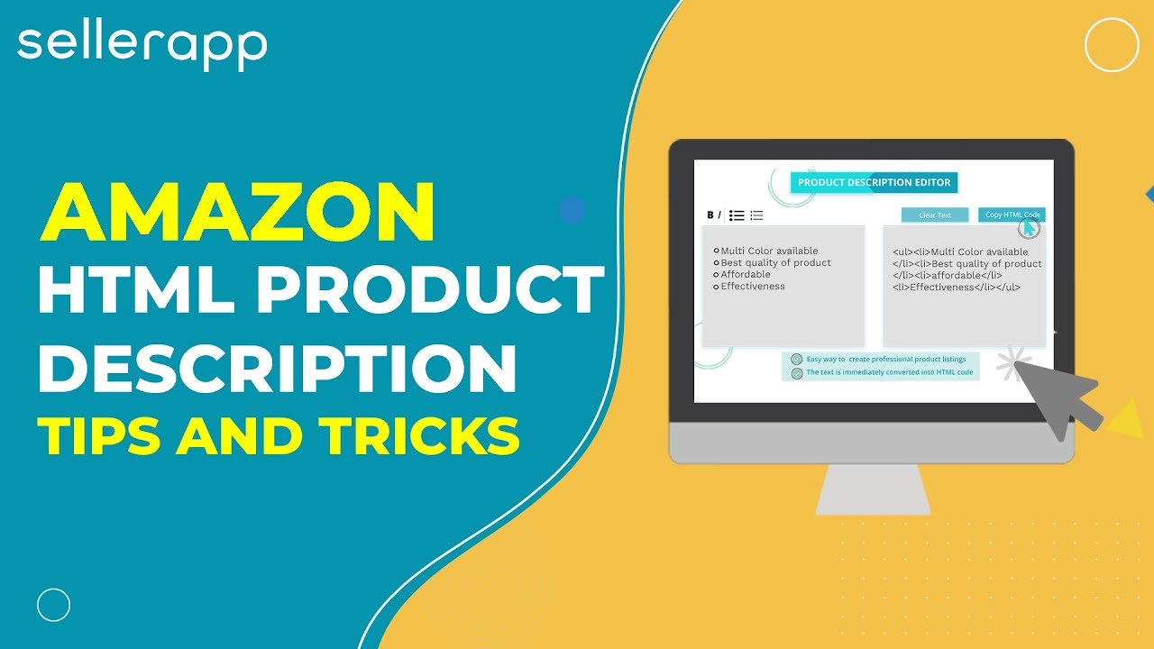 Amazon HTML Product Description - Tips and Tricks