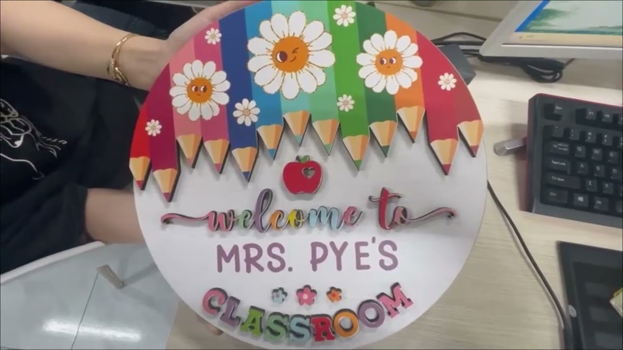 Personalized Teacher Door Sign