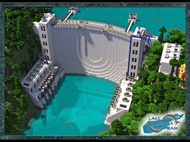 Lake Iliamna Dam- a moderm Dam +Download Minecraft Map