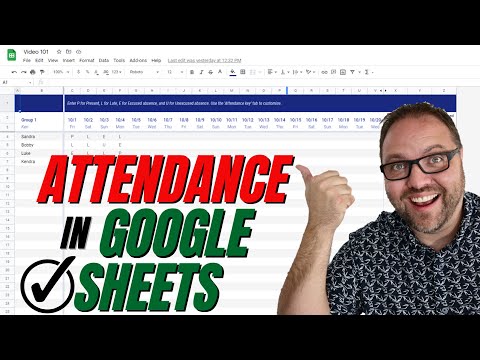 How To Use Google Sheets Attendance Template (Attendance Sheet Online)