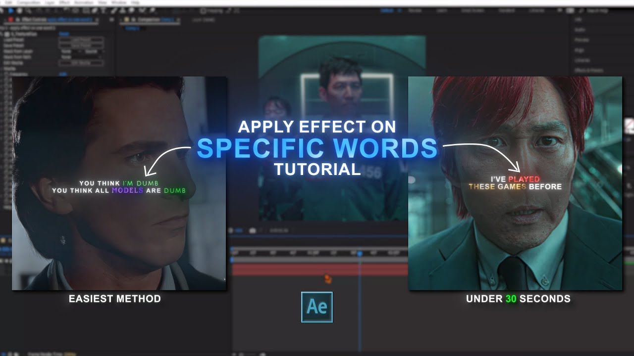 Text Animation Tutorial | Apply Effects on Specific Words tutorial | After effects tutorial