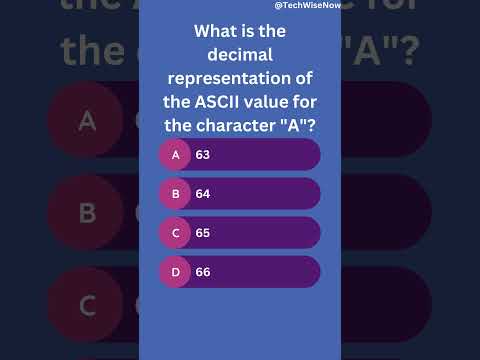 🔢 ASCII Value of "A": 65 || #shorts #learning #knowledge