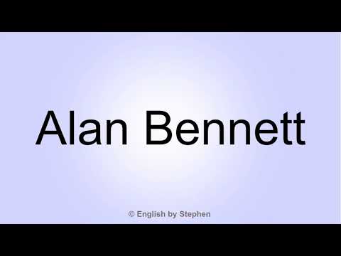 How to pronounce "Alan Bennett"