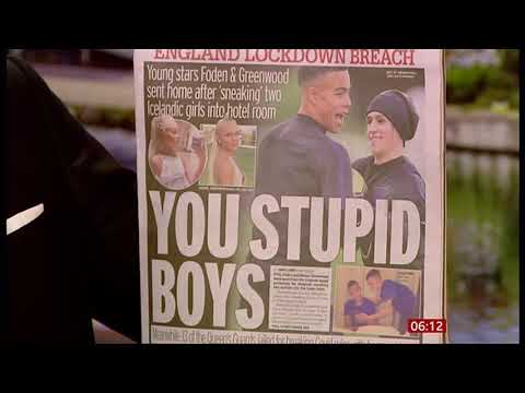 Newspapers headlines & Coronavirus (Covid-19) (see description) (UK) BBC News - 8 September 2020