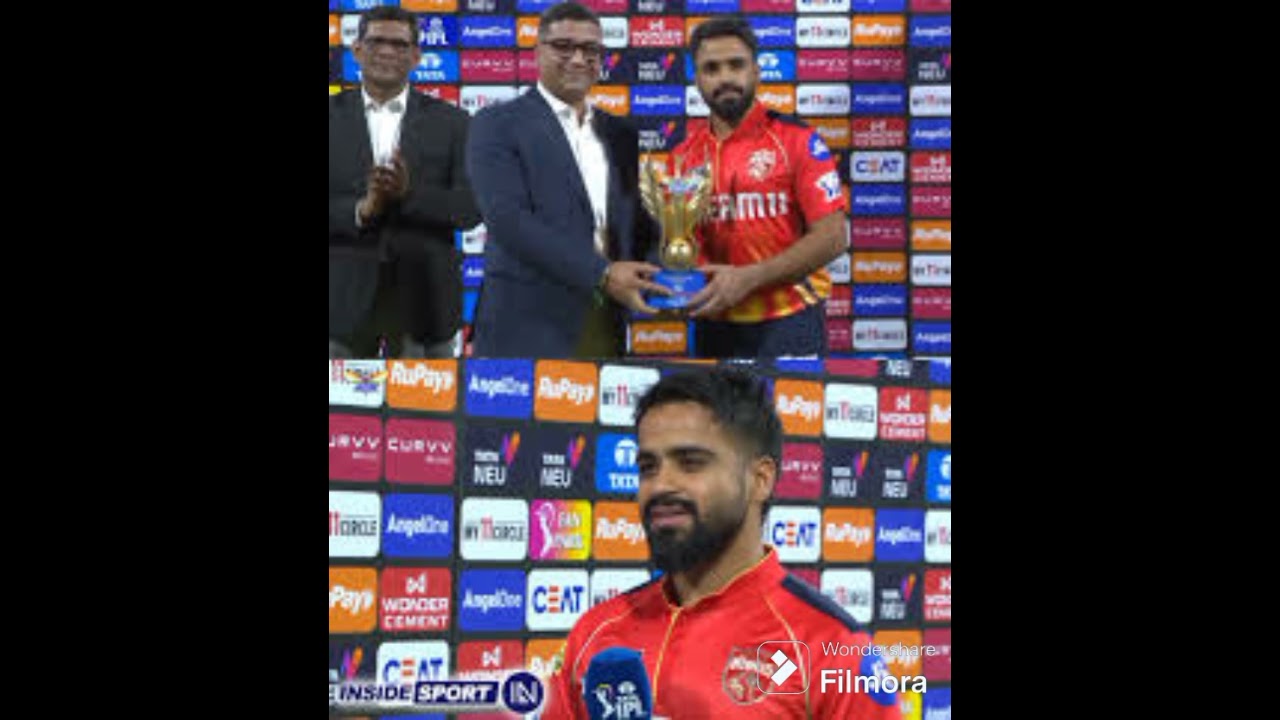 prapt Simran Singh man of the match