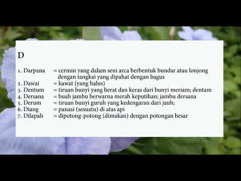 Indahnya Bahasa Indonesia yang Jarang Digunakan