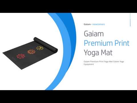 Gaiam Premium Print Yoga Mat Gaiam Yoga Equipment