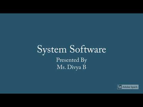CST305 System Software(KTU)- Module I-Part 2