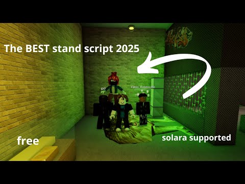The BEST stand script 2025, free (solara supported) da hood 2025