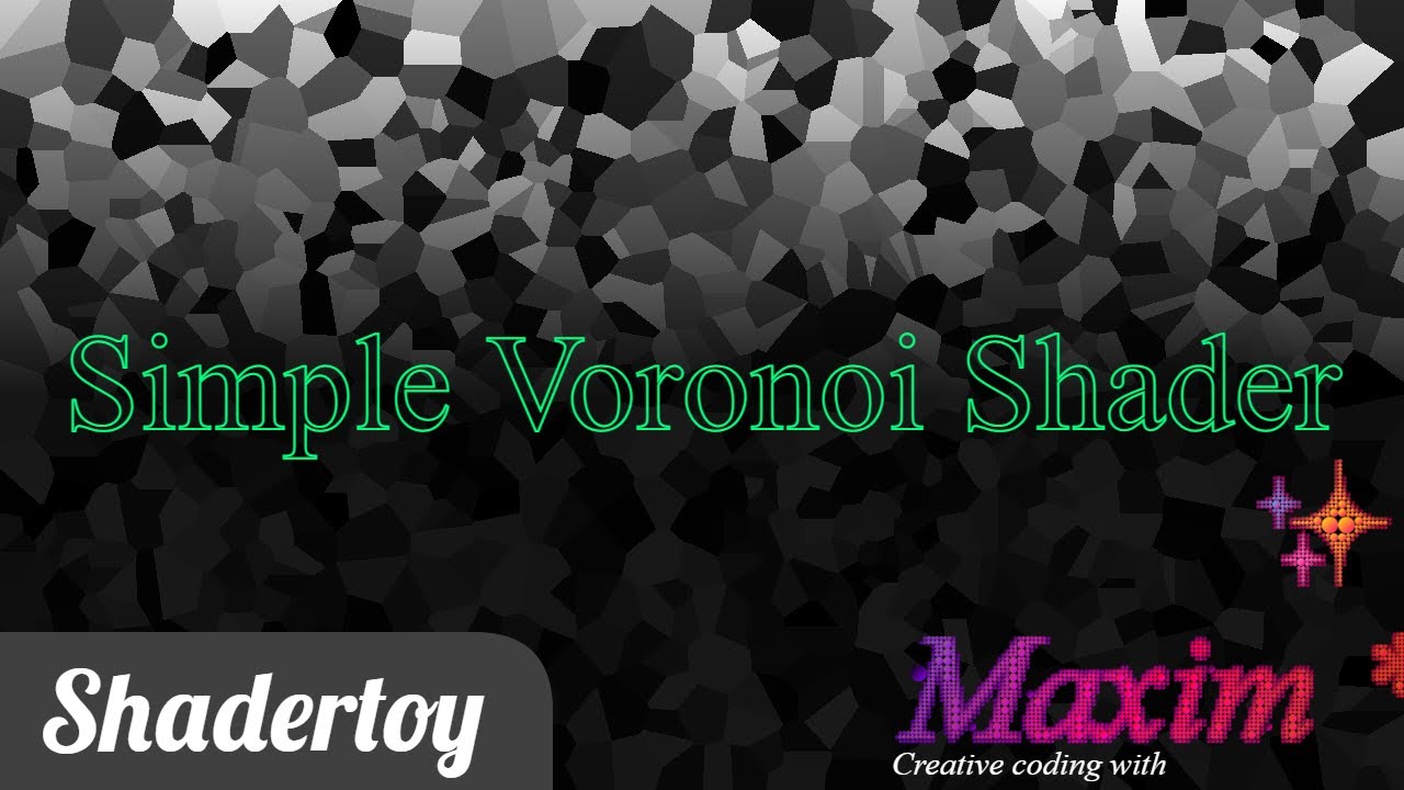 Creative Coding Tutorial: Simple Voronoi Shader (WebGL)