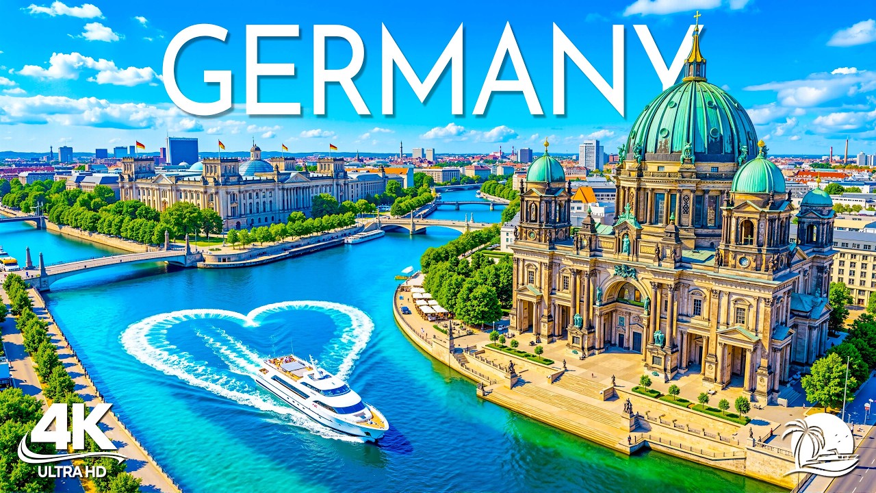 [4K] Germany 🇩🇪 Munich Marienplatz, Berlin Cathedral & Alpine Mountains Views