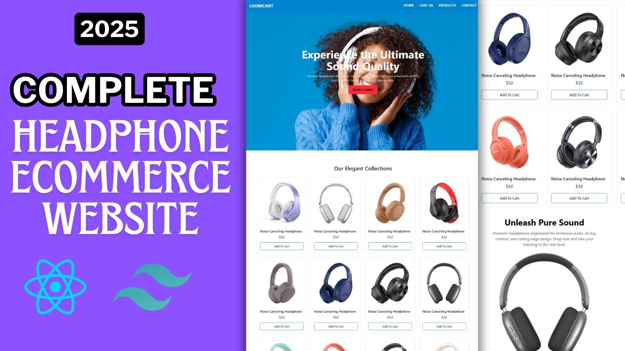 How To Create an E-commerce App With React JS & Tailwind CSS | Ecommerce App With React and Tailwind