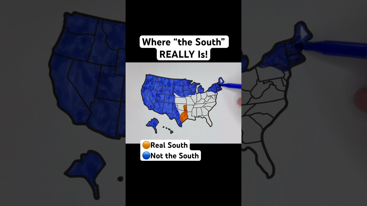 Where “the South” REALLY Is!