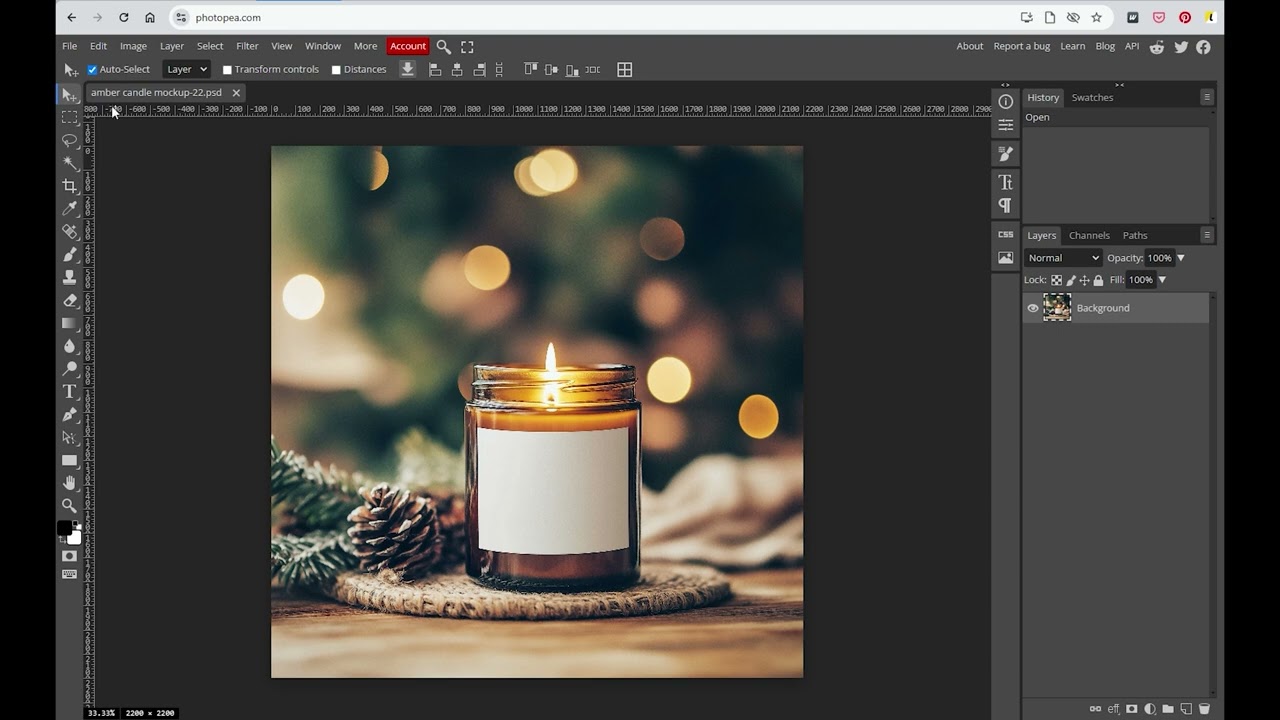 How To Use JPG Candle Mockups, Overlaying Your Label Design (Quick Tutorial