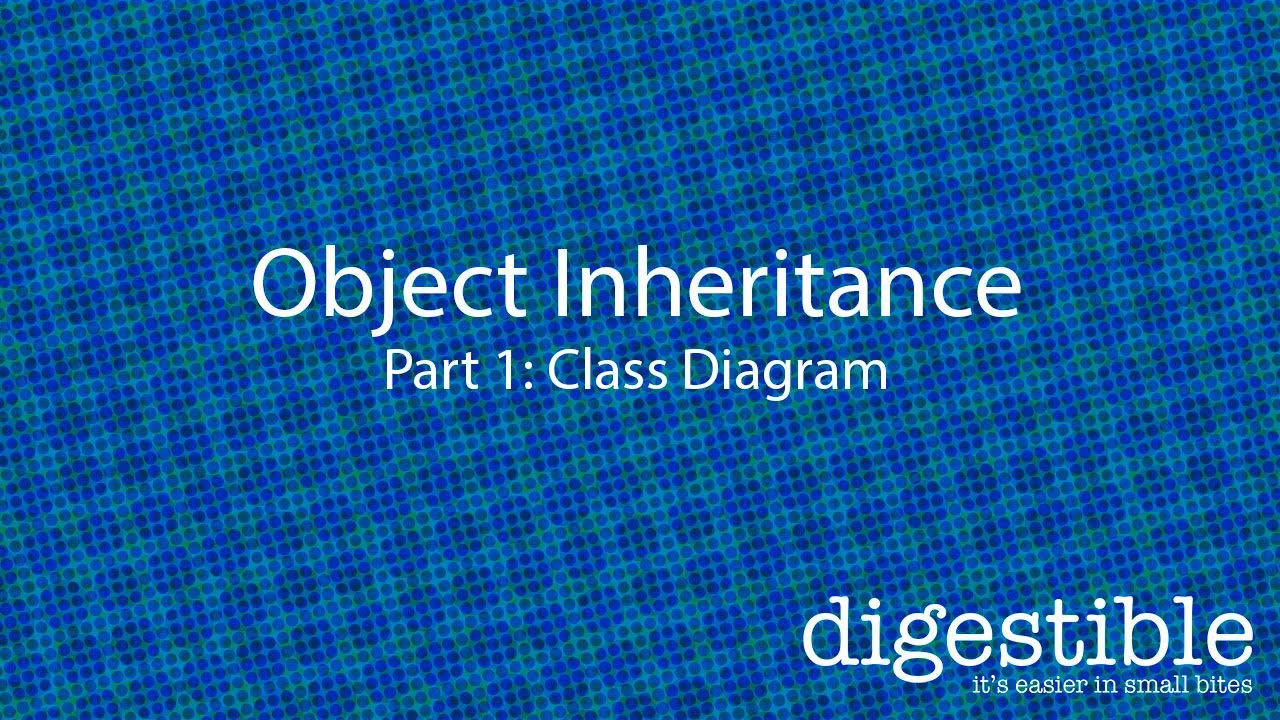 Basic Object Inheritance with C# and Unity, Part 1: Intro and Class Diagram
