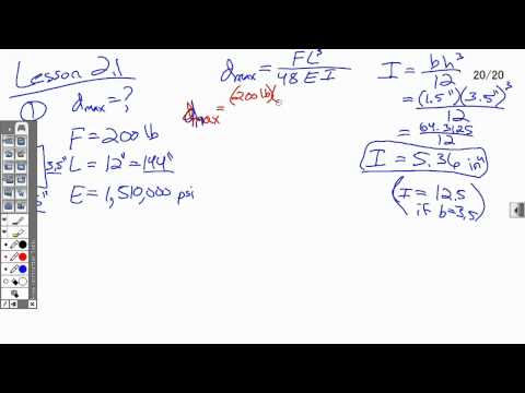 POE Midterm Study Guide - Beam Deflection