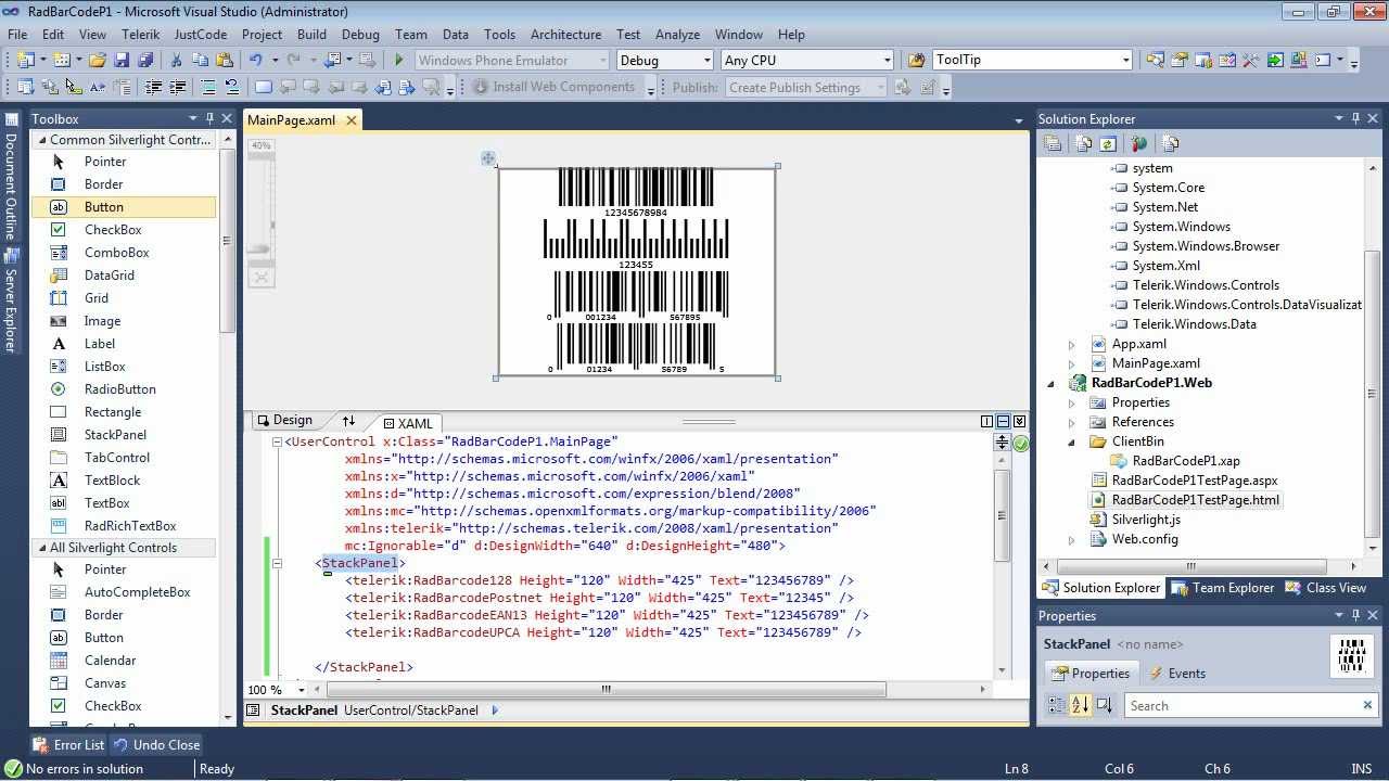 Barcode  - Part 2: Additional Formats (Silverlight & WPF)