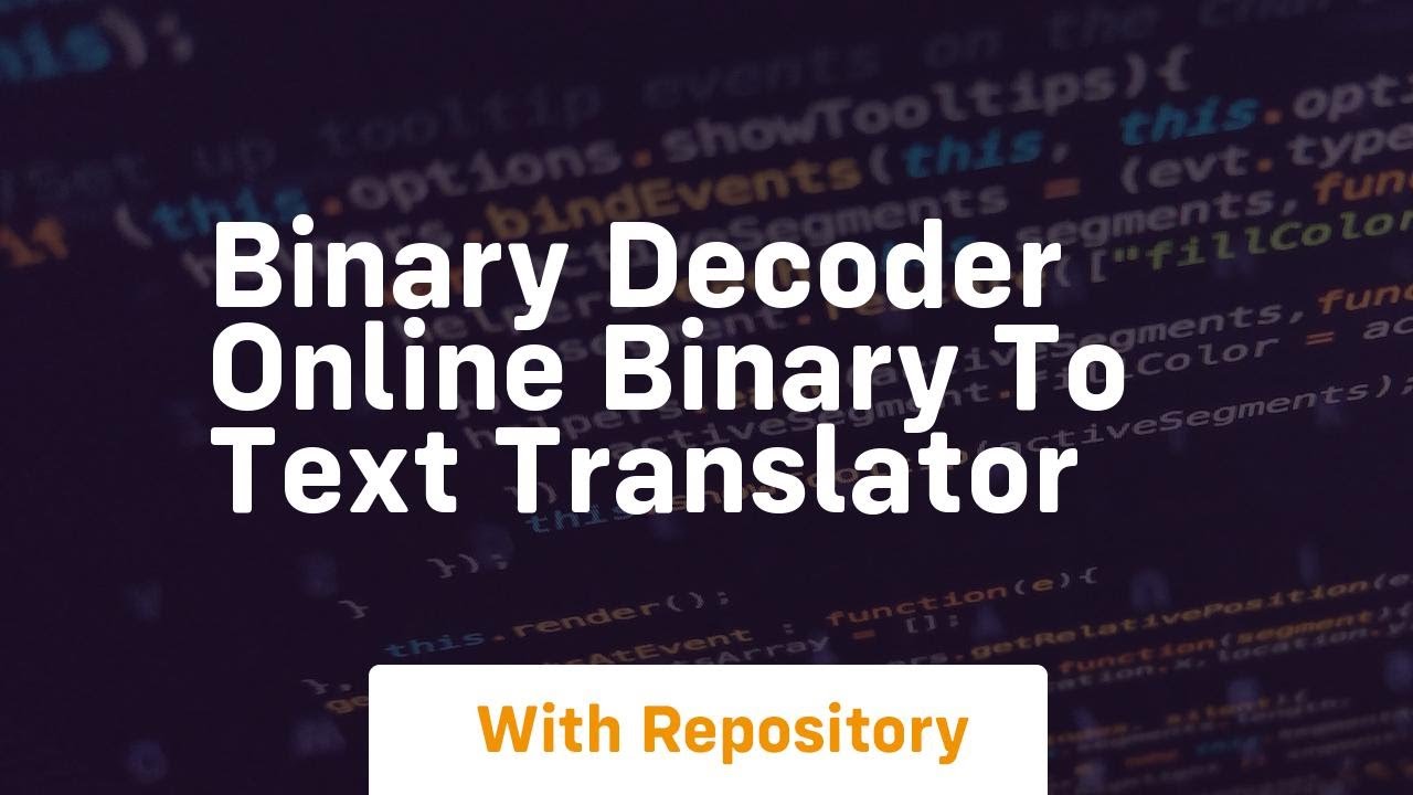Binary decoder Online binary to text translator