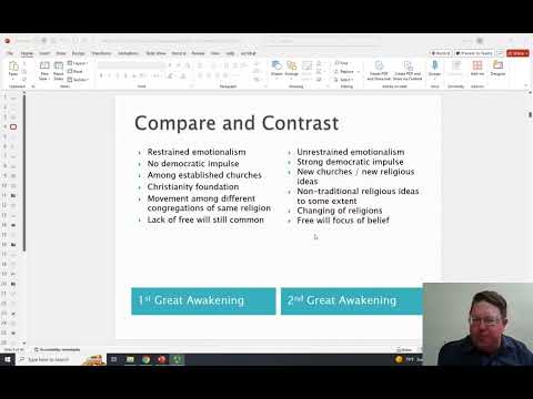 History 101 Lecture 15 Second Great Awakening part definition