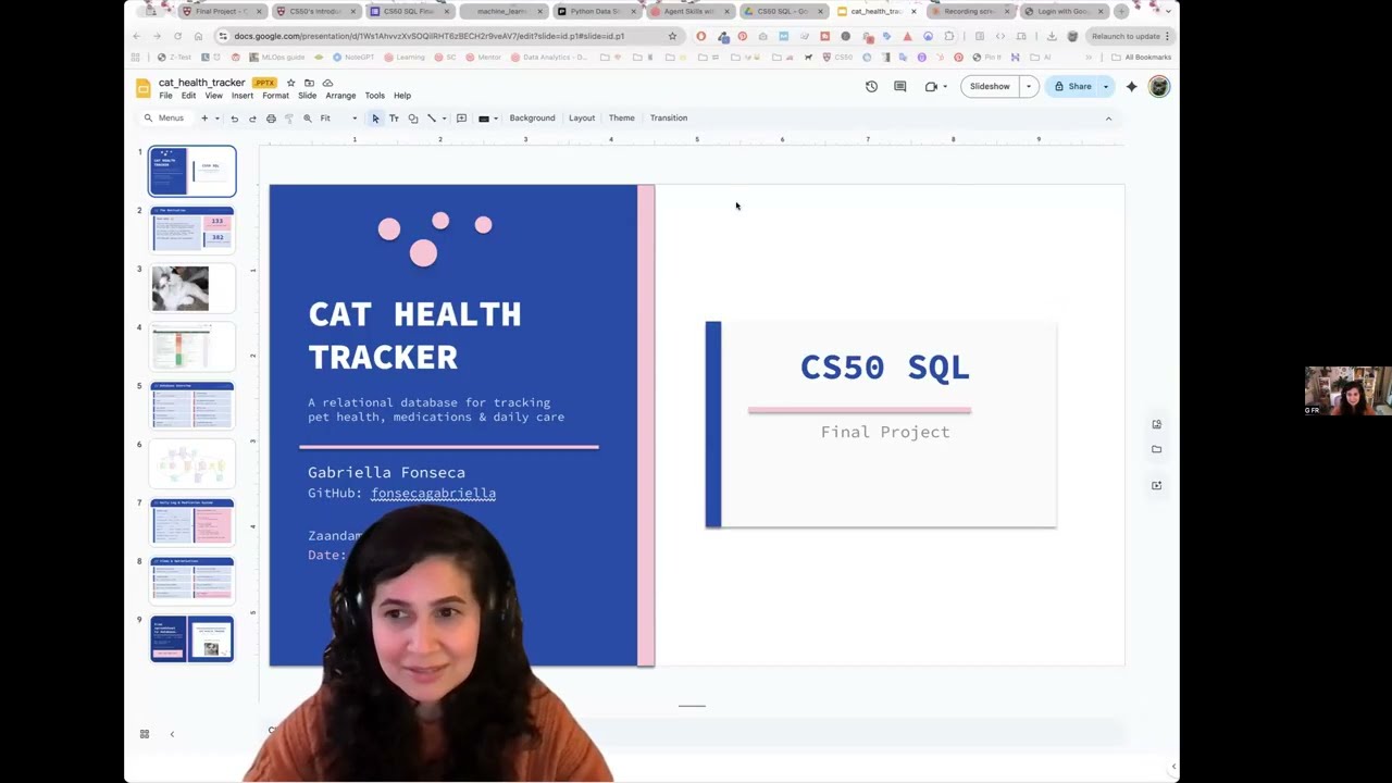 CS50 SQL | Capstone Project: 😺 Cat Health Tracker