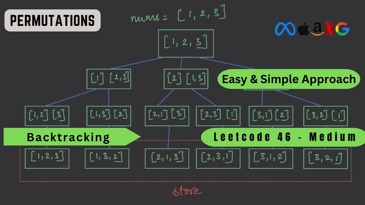 Permutations | Backtracking | Python | LeetCode 46 | Top Interview 150