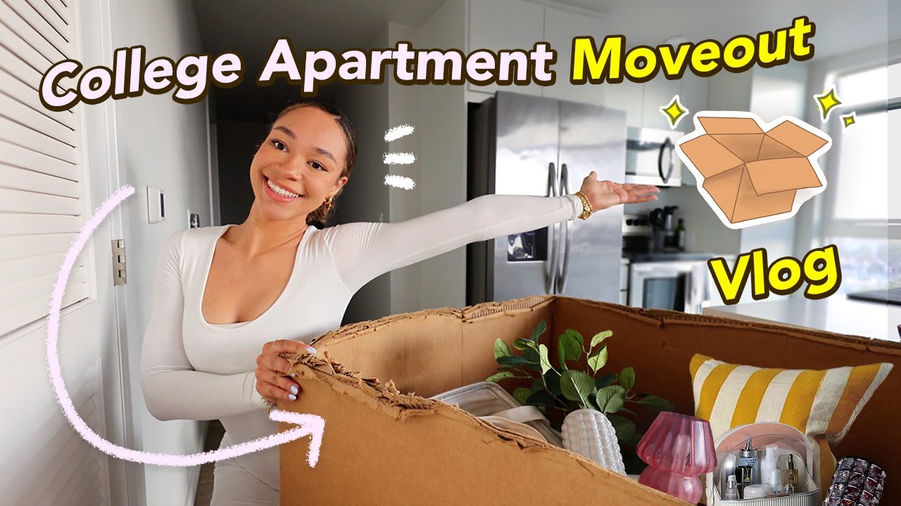 COLLEGE MOVE-OUT VLOG 📦 junior year apartment + building reveal ✨