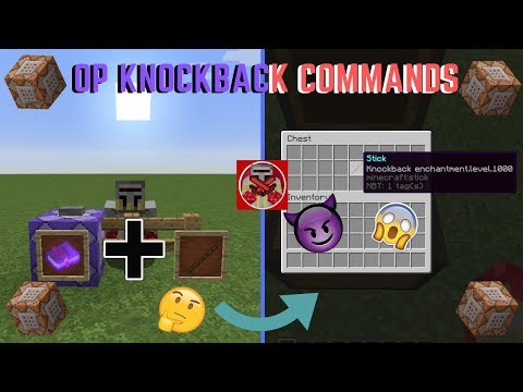 How to make a knockback stick in minecraft bedrock