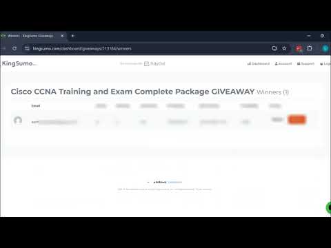 Cisco CCNA Exam Giveaway Winner - July 2025