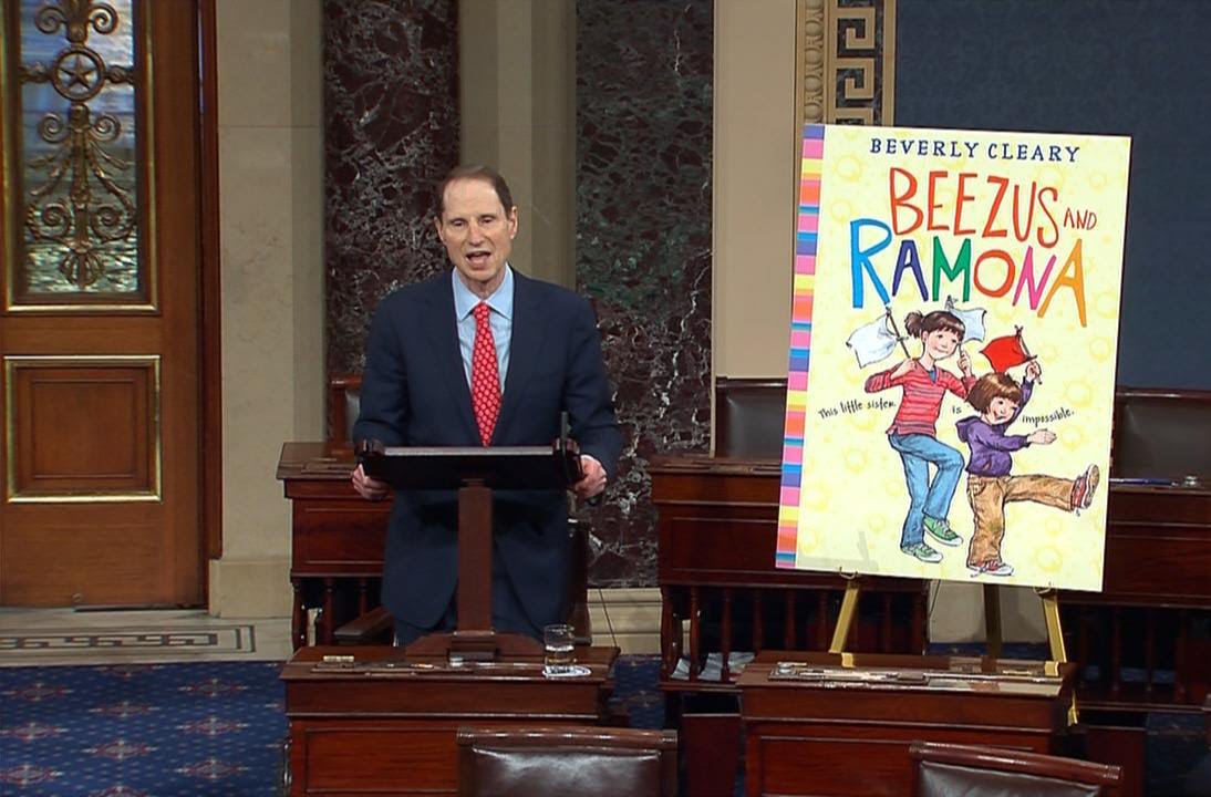 Wyden Honors Beverly Cleary for her 100th Birthday