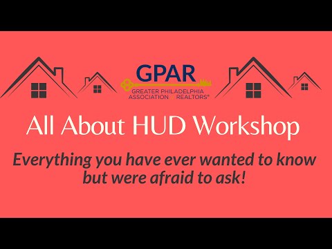 GPAR's All About HUD Workshop - 2/24/2022