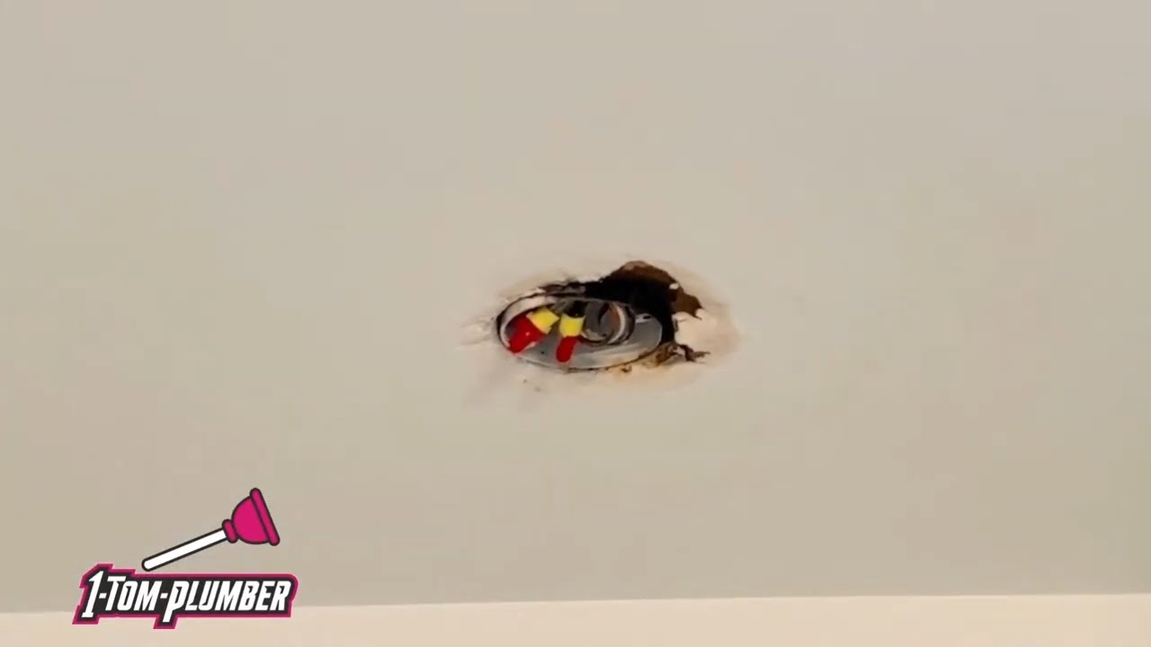 HOW TO: Repair a P-Trap Leaking Through Ceiling Light