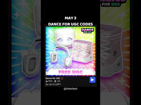 Dance for UGC codes | 25K fame points #robloxcodes #roblox #freeugc #robloxugc #ugccodes