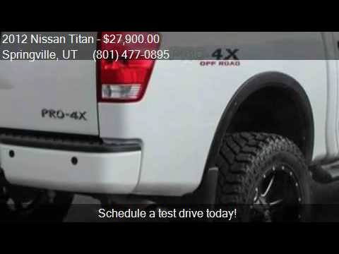2012 Nissan Titan PRO-4X 4x4 4dr Crew Cab SWB Pickup for sal