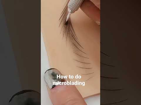 How to do microblading in the easiest way? #microblading #microbladingcourses #microbladingacademy