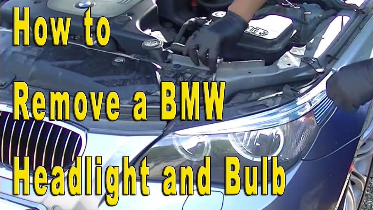 How To Remove BMW 5 Series Headlight / Bulb Replacement