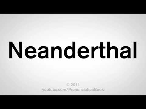 How To Pronounce Neanderthal