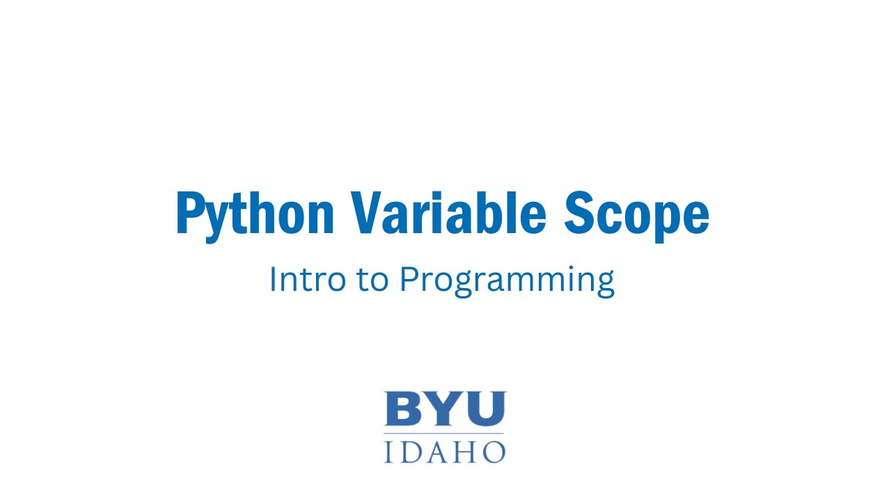 Python Variable Scope: Fix 
