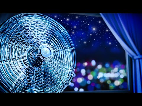 Fan White Noise Black Screen | Fan Sounds for Sleeping Fade to Black