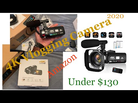 Amazon 4K Vlogging Camera Unboxing.. Very Affordable!
