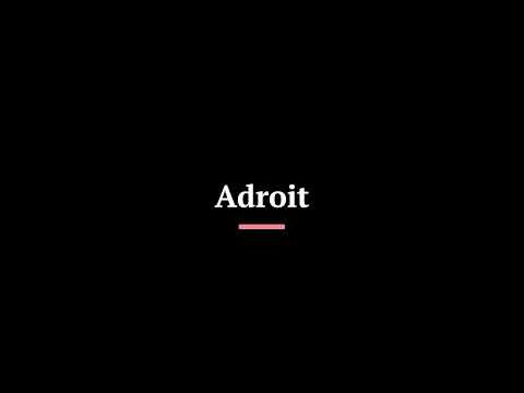 Adroit Meaning | Adroit in a sentence