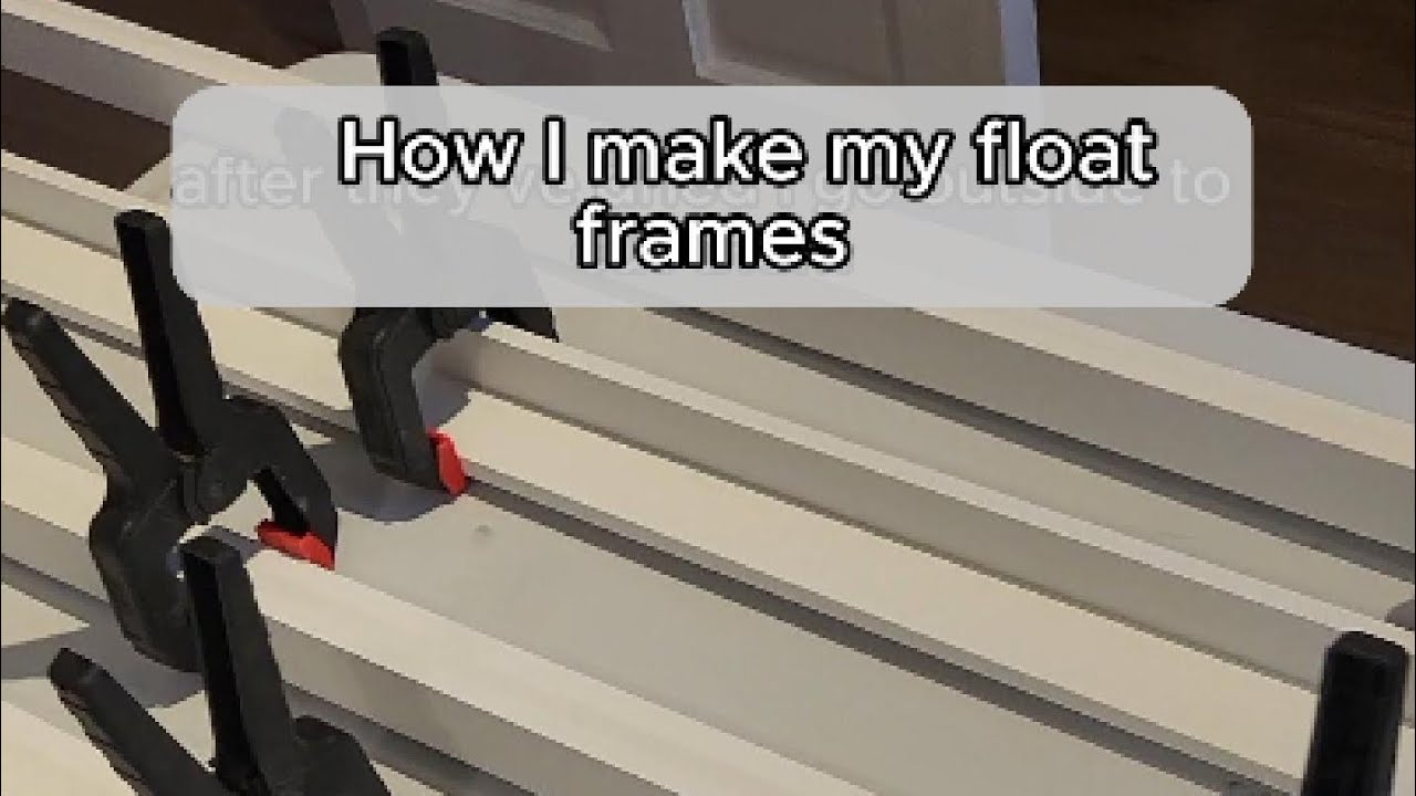 How I make my own float frames for canvases