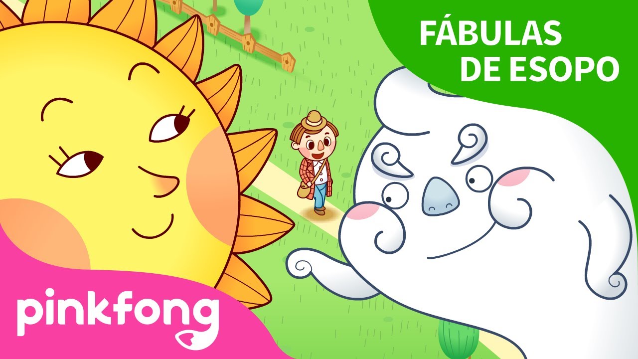 El Sol y el Viento  | Fábulas de Esopo | Pinkfong Cuentos Infantiles
