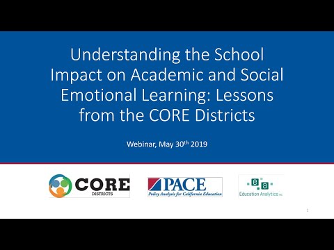PACE | Understanding the School Impact on Academic and Social Emotional Learning