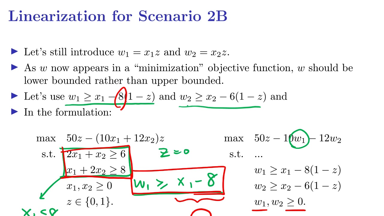 [OR1-Modeling] Lecture 4: Nonlinear Programming #11 Linearizing products 2B, 2C, and 2D