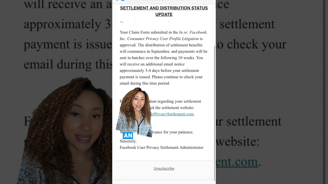 💰 $725M FACEBOOK UPDATE: The email is legit. Receive your payment? #settlement #shorts #facebook