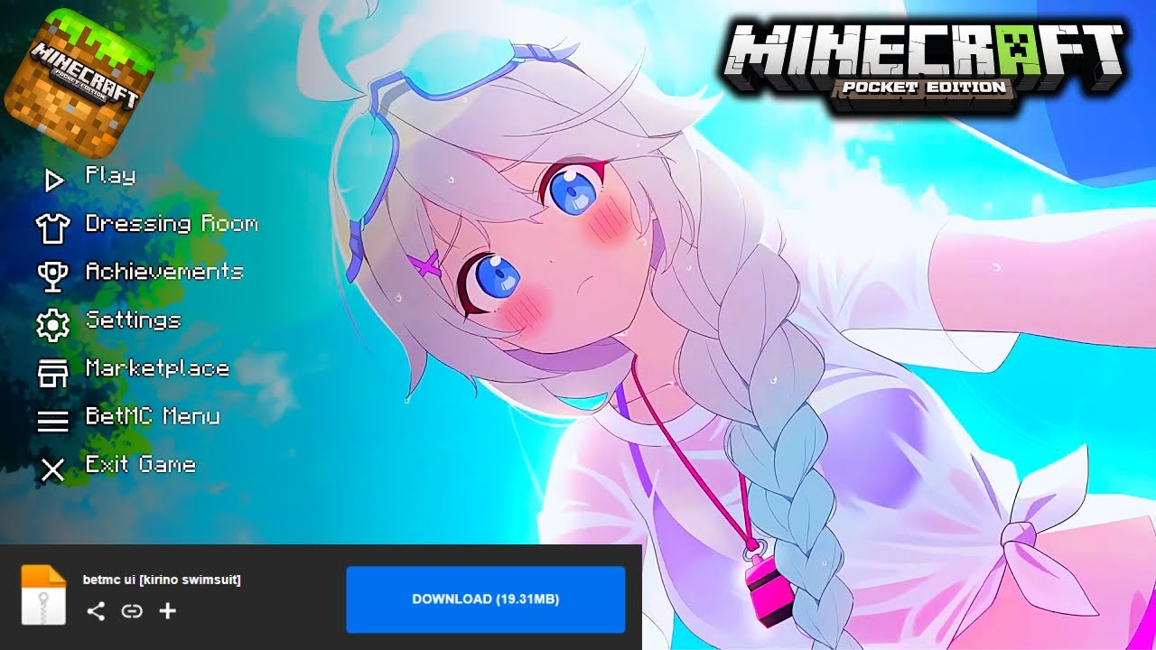 Kirino Swimsuit UI [Betmc UI] - Minecraft Bedrock Texture Packs ...