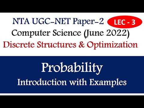 Probability Explained with Examples-Discrete Structures and Optimizations Video Lecture - Crash ...