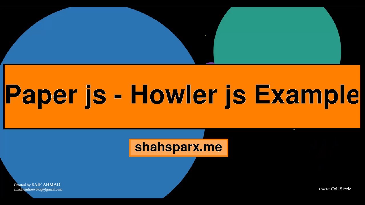 paper js-howler js example - PATATAP clone