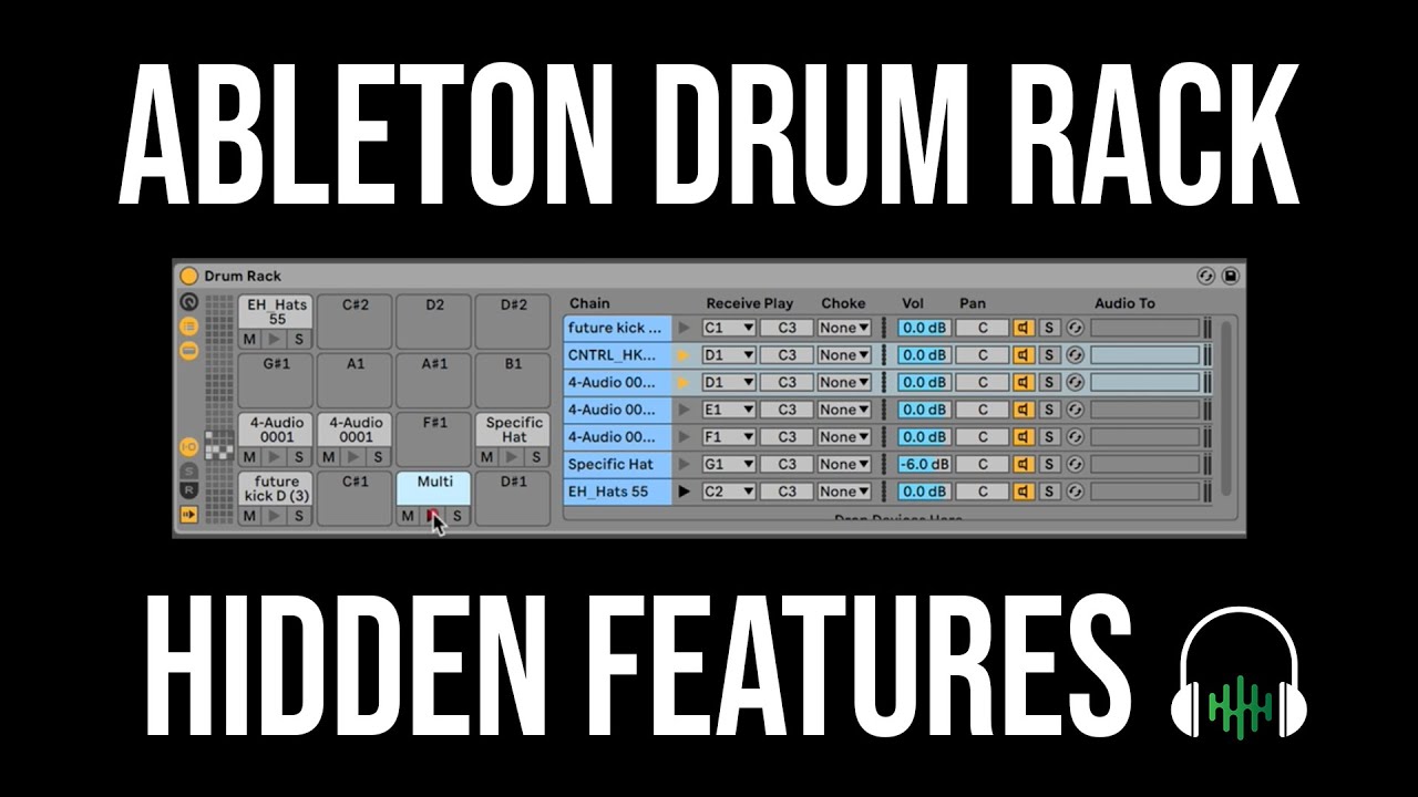 Ableton Live Drum Rack Hidden Features